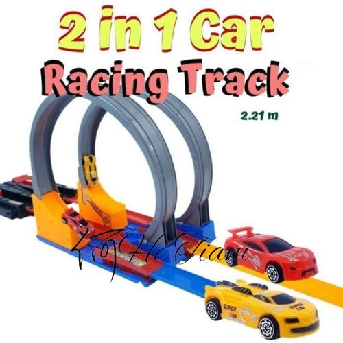 Jual Track Racing Loop 2 in 1 isi 28pcs Hot Wheels / Trak Racing Hot ...