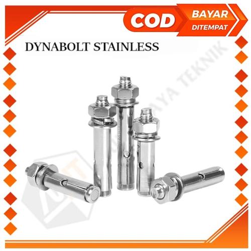 Jual Baut Dinding Bracket Gantungan Dinding Tembok Dynabolt M8x70 ...