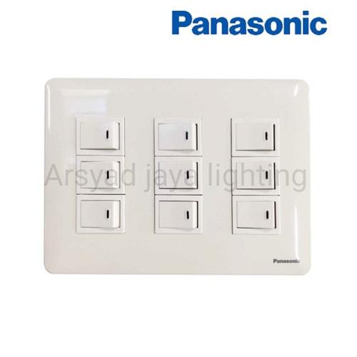Jual Grid switch saklar 9 gang panasonic full color - Non inbodus ...