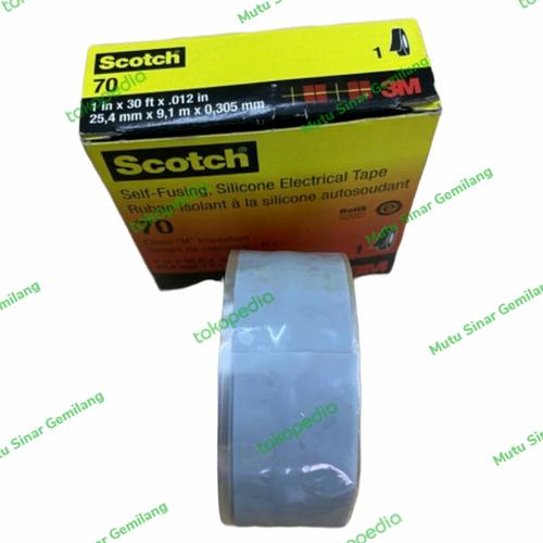 Jual 3M Scotch 70 - Self Fusing Silicone Electrical Tape Rubber ...