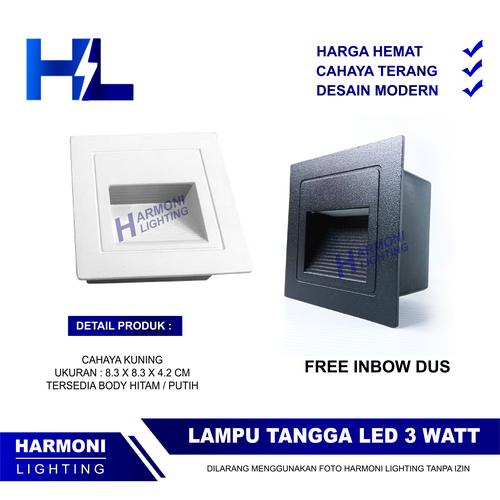 Jual Lampu Tangga LED 3 Watt 3W Tanam Dinding Indoor Outdoor Waterproof ...