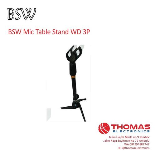 Jual BSW Mic Table Stand WD 3P Microphone Meja / Kaki Mic - Kab. Jember ...