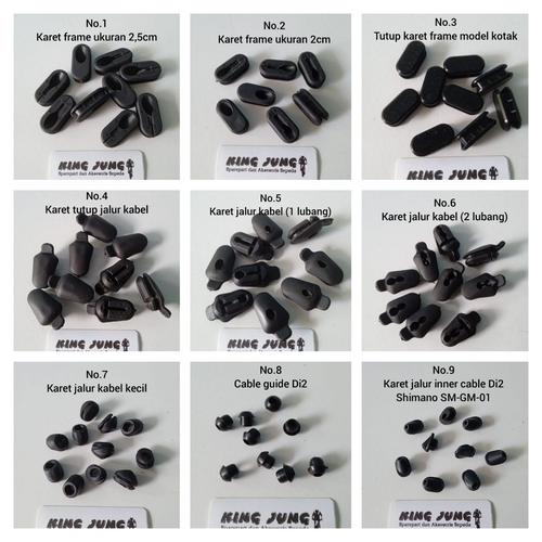 Jual Cable guide karet jalur kabel Di2 karet tutup lubang jalur kabel ...