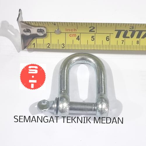 Jual 8mm SHACKLE SEKEL SEGEL D DEE GALVANIS M8 M 8 mm 5/16" 5/16 " INCH ...
