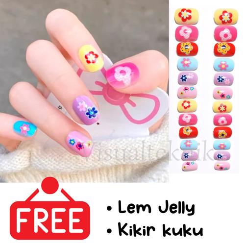 Jual Kuku Palsu Anak Super Lucu Kuku Mainan Anak-anak Tinggal Tempel ...
