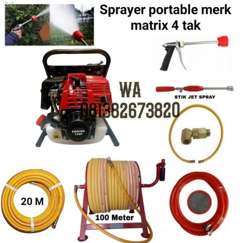 Jual Sprayer portable power sprayer merk matrix 4 stroke 100 meter ...