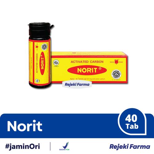 Jual Norit Cap Elang Karbon Aktif / Activated Carbon 40 Tablet - Diare ...