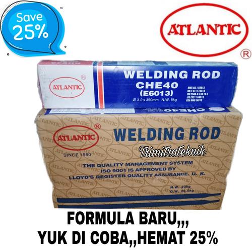 Jual Kawat Las Atlantic 3,2x350mm 5Kg Formula Baru Kualitas Lebih ...