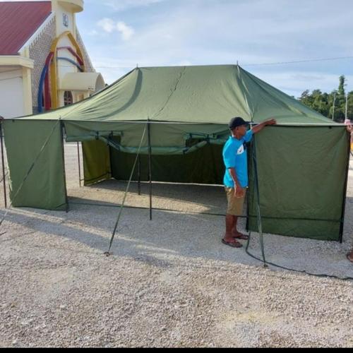 Jual atap tenda komando/ regu uk 4x6 bahan d300 wterproof,(hanya atap ...