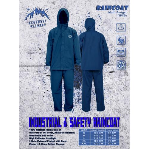 Jual Jas Hujan Motor Tebal Anti Rembes Bahan Taslan Baloon Multifungsi ...