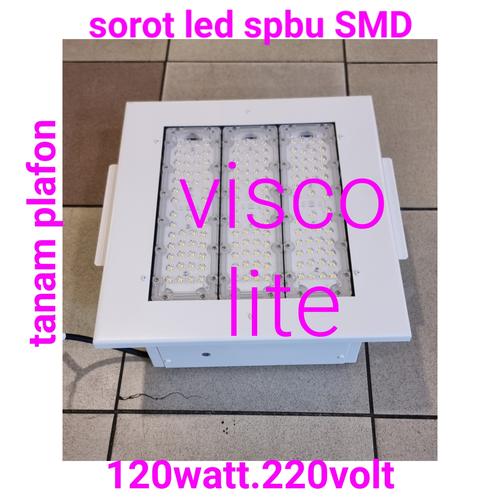 Jual lampu plafon canopy spbu led 120w 120watt / ceiling pom bensin 120 ...