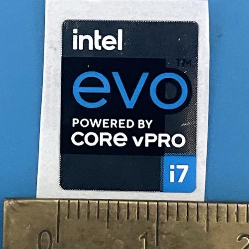 Jual Sticker stiker logo intel core i7 vpro EVO 11n12th gen ori ukuran ...