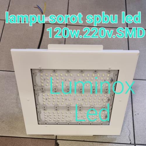 Jual lampu plafon spbu led 120watt 120 watt / canopy pom bensin 120w ...