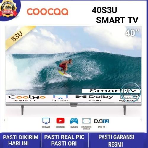 Promo LED Coocaa 40 inch 40S3U Smart LED TV Digital Bezel Less Smart TV ...
