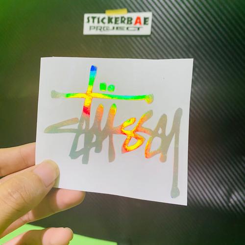 Jual Sticker stussy cutting motor dan helm - hologram, 20 cm - Kab ...