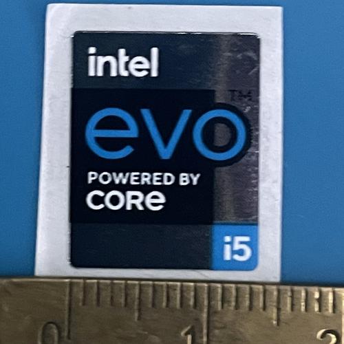 Jual Sticker stiker logo intel Core i5 evo 11/12th gen ori ukuran kecil ...