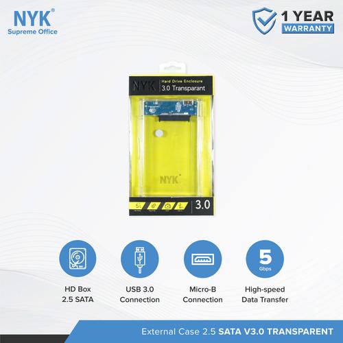Promo Casing HDD Hardisk Eksternal 2.5 USB 3.0 Transparan NYK Enclosure ...