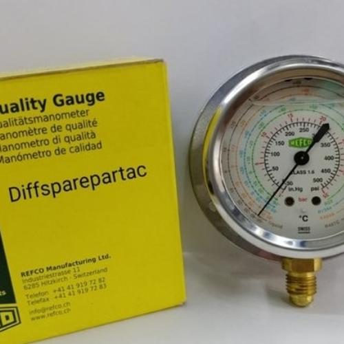 Jual manometer presure gauge merk refco Swiss500psiR22, R134, R404A ...