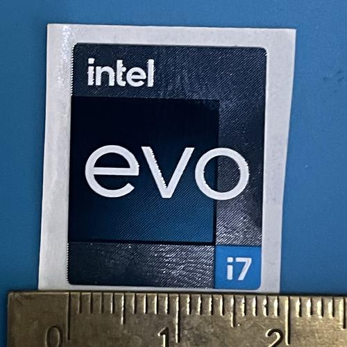 Jual Sticker stiker logo intel Core i7 EVO 11/12th gen ori thn 2022 ...