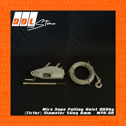 Jual Wire Rope Pulling Hoist 800kg (Tirfor) Diameter Sling 8mm - WPH-08 ...