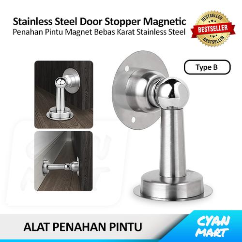 Jual Door Stopper Magnetic Door Guard Stainless Steel Penahan Pintu ...