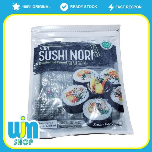 Jual Sushi Nori Java Super Food 50 Lembar Roasted Seaweed Rumput Laut ...