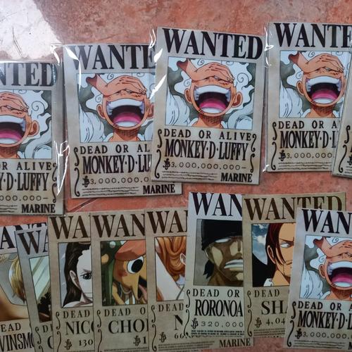 Jual POSTER BOUNTY ONE PIECE WANTED BURONAN 1 SET | HIASAN DINDING ...