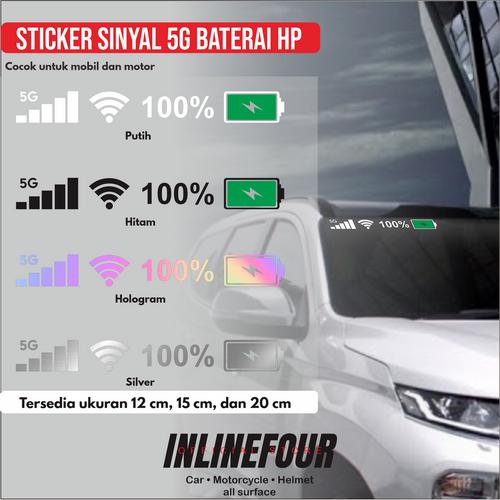 Jual Stiker Viral Baterai Wifi Sinyal 5G HP Phone Cutting Sticker Motor ...