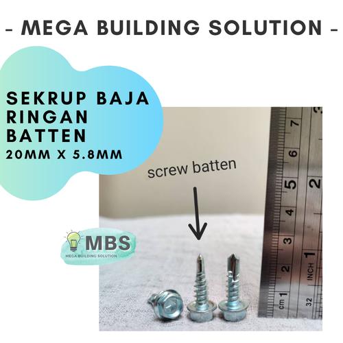 Jual Skrup /Sekrup /Baut Baja Ringan C Truss dan Batten 2cm - Satuan ...