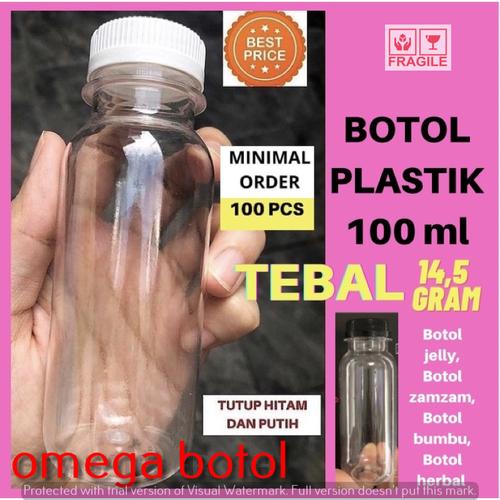 Jual Botol Plastik 100 ml Botol Jelly 100 ml Botol Zam zam Pudot grosir ...