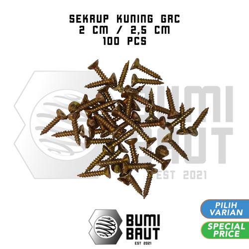 Jual Sekrup Kuning GRC/ Calciboard ( 6x1 - 6x3/4 ) 100pcs - 2 CM - Kab ...