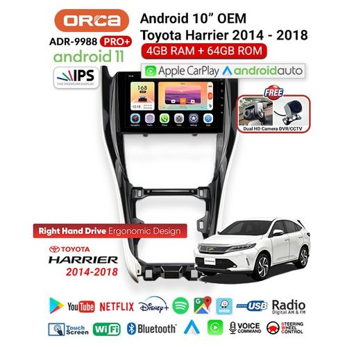 Promo HeadUnit ORCA PRO+ DVR All New Harrier 2014-2018 Android Auto ...