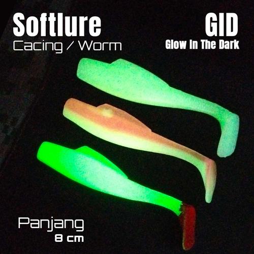 Jual Umpan Pancing Soft Lure GID SoftLure GID Paddle Tail Satuan ...