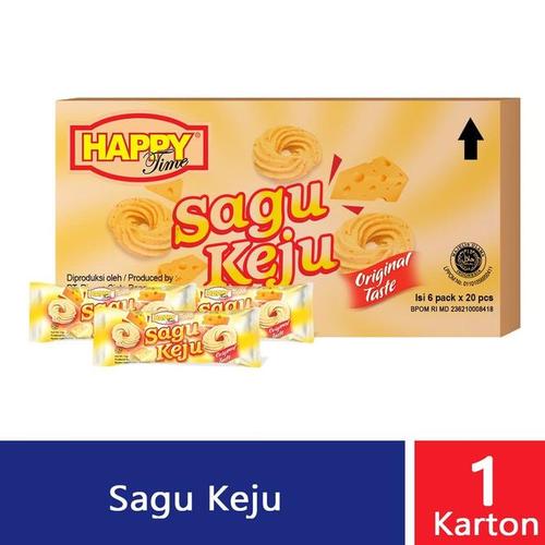 Jual Happy Time Kue Sagu Keju 1 dus isi 120 pcs - Jakarta Utara - RAJA ...