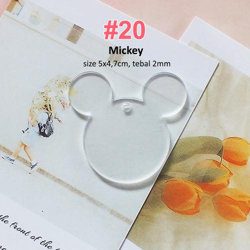 Jual BAHAN GANTUNGAN KUNCI AKRILIK POLOS / CLEAR BLANK ACRYLIC KEYCHAIN ...