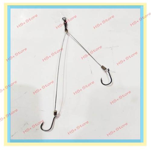 Jual Hook Kail Pancing Bawal rangkaian cabang 2 kail neklin - 3 ...