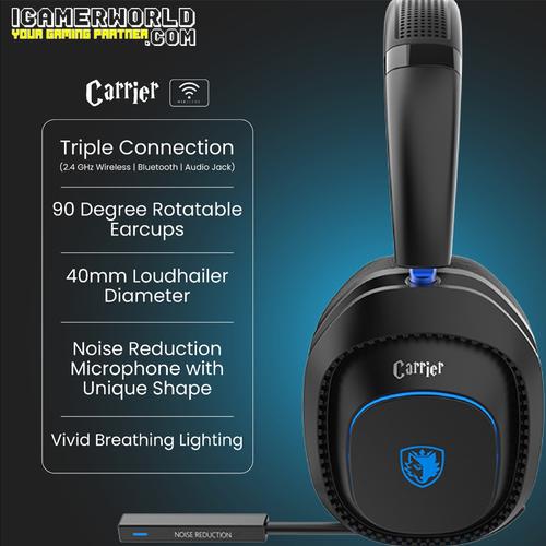 Jual Sades Carrier SA-203 Wireless/Bluetooth/Wired Gaming Headset ...