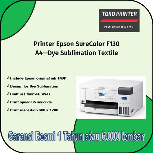 Jual Printer Epson SureColor SC-F130 SC F130 A4 Dye-Sublimation Textile ...
