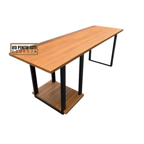 Jual Meja CPU Komputer/Kerja Meja Industrial Minimalis Kayu Jati - Kab ...