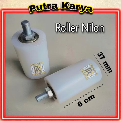 Jual Roda Nilon Roller Sedang, Ukuran 37mm, Bearing Pintu Pagar Besi ...