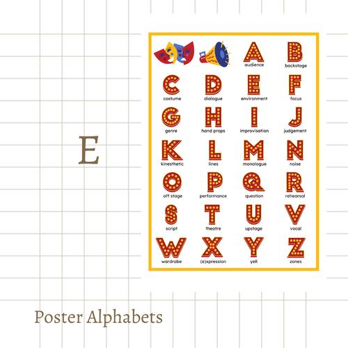 Jual Poster Edukasi Alfabet A3+ Poster Belajar Alfabet Untuk PAUD, TK ...