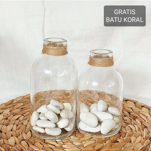 Jual VAS KACA ESTETIK RUSTIC DRIED FLOWER RUSTIC BUNGA KERING - ALAS ...