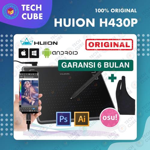 Jual Huion H430P Graphic Drawing Tablet Design Signature OSU! Tablet ...