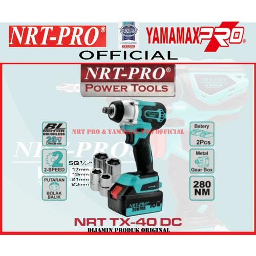 Jual NRT PRO Impact Driver Drill Cordless TX 40 DC Bor Sekrup Baterai ...