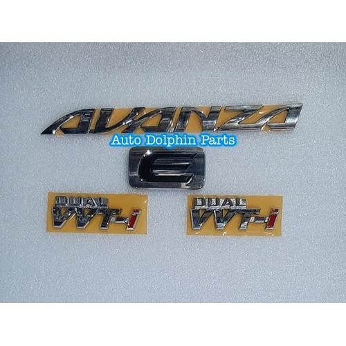Jual Emblem Avanza Set Logo E Hitam Dan Logo Dual Vvt-I Aslli Ready Ya ...