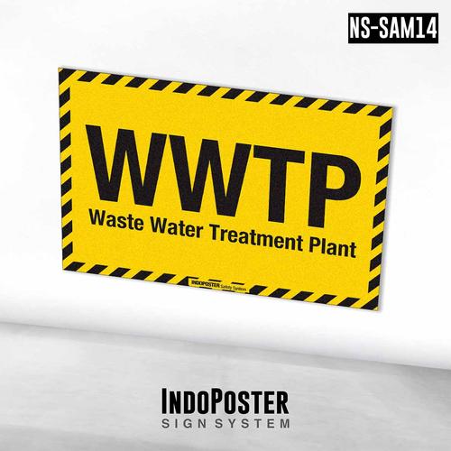 Jual Stiker Safety Sign K3 AREA WWTP Waste Water Treatment Plant - S ...