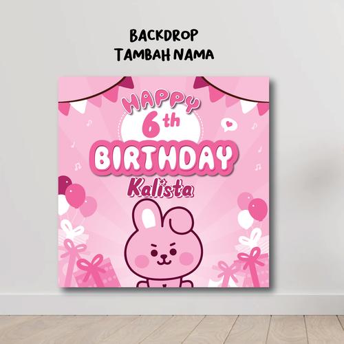 Jual BACKDROP COOKY BT21 BANNER DEKORASI BTS HAPPY BIRTHDAY ULTAH ...