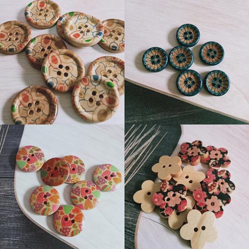 Jual kancing kayu motif fancy - MODEL 4 - Kota Tangerang Selatan ...