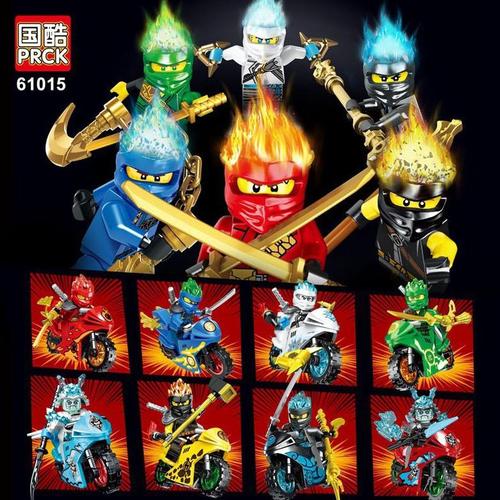 Jual mainan anak brick Ninjago action figure Lego ninjago motor chrome ...