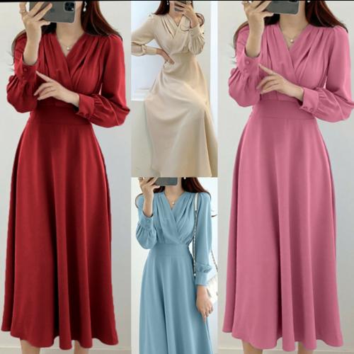 Jual dress maxi long maxy baju pesta wanita panjang elegan mewah midi ...